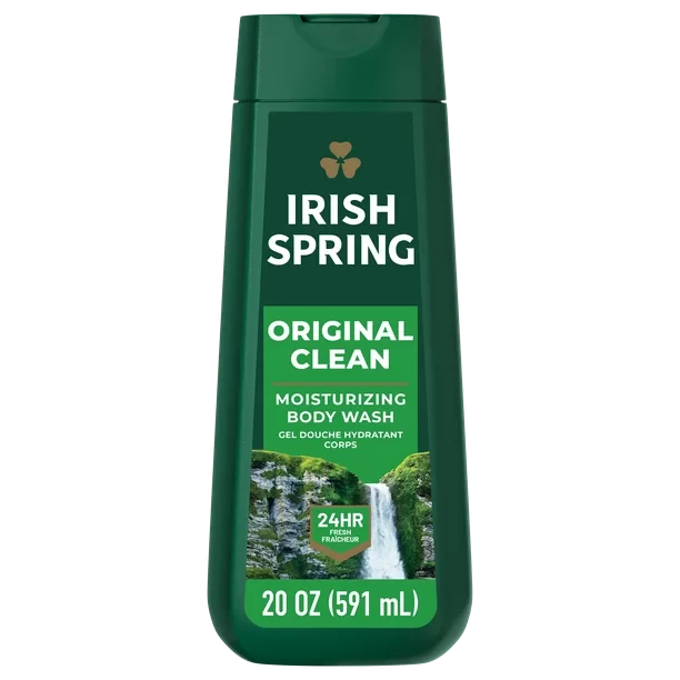 Irish Spring Mens Gel Body Wash, Original Clean Scented Body Wash for ...