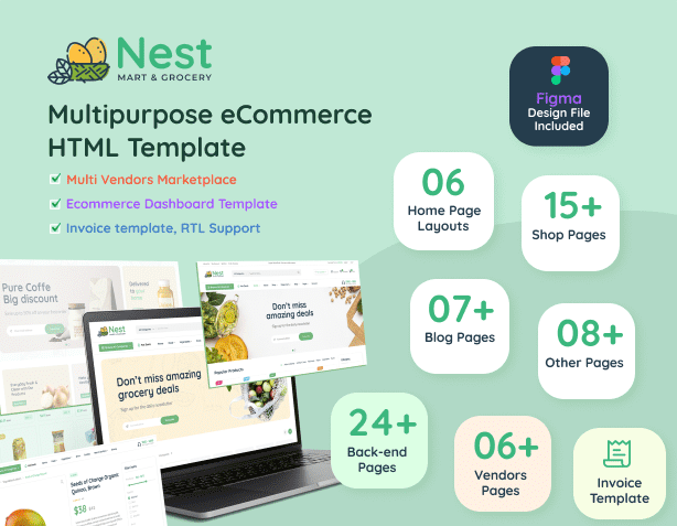 Nest - Multipurpose eCommerce HTML Template