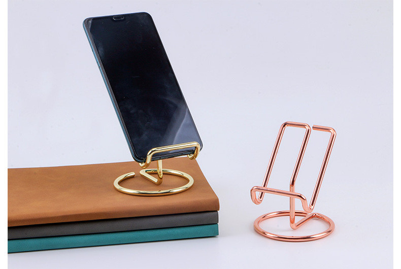 Simple creative metal display tripod stand for phone